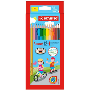Stabilo Swans Coloured Pencil 12Colours + 1 Gold 1870/13 – VIP ...