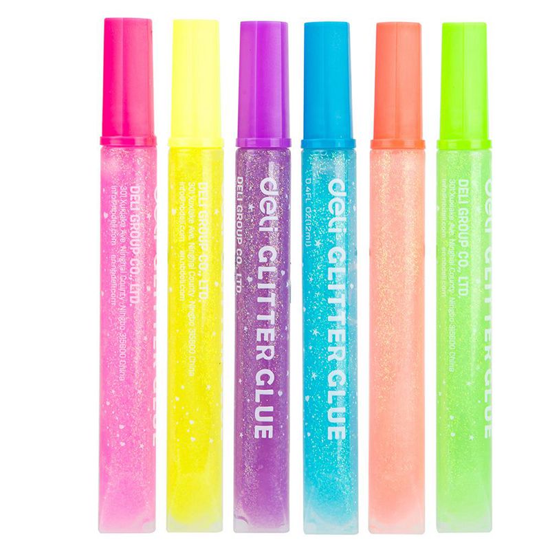 Deli Neon Glitter Glue 12ml EA71301 – VIP Educational Supplies Pte Ltd