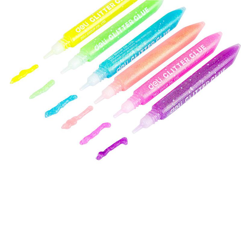 Deli Neon Glitter Glue 12ml EA71301 – VIP Educational Supplies Pte Ltd